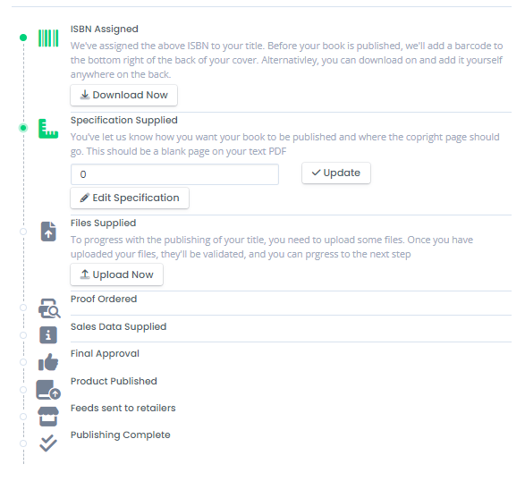 How do I publish my book with Bookvault?