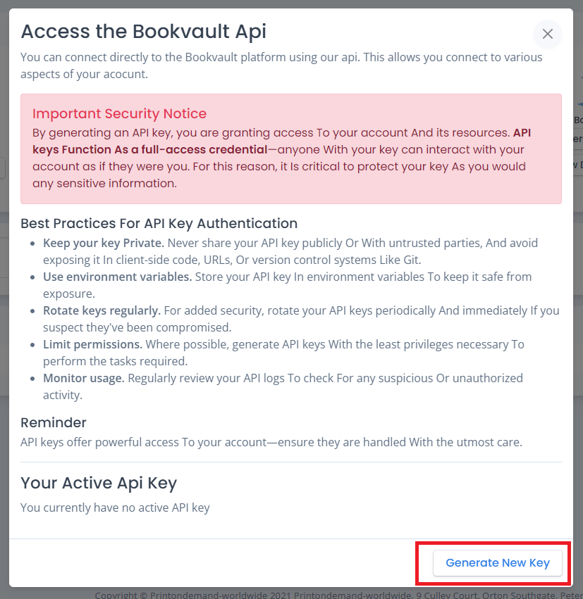 Getting Started With The Bookvault API